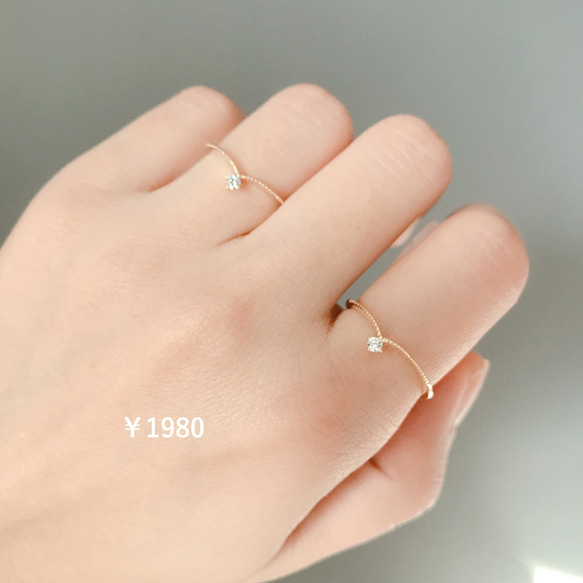 極細リング ダイヤモンド王冠モチーフ 925シルバー14kgf 金属アレルギー対応 レディース リング 指輪・リング 天然石アクセサリーのfiracia 通販 15199325｜Creema ...