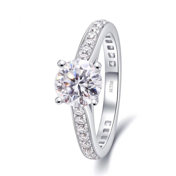 【オーダー品】モアサナイト 0.8ct リング S925 指輪・リング APPOLLO 通販｜Creema(クリーマ) 15200914