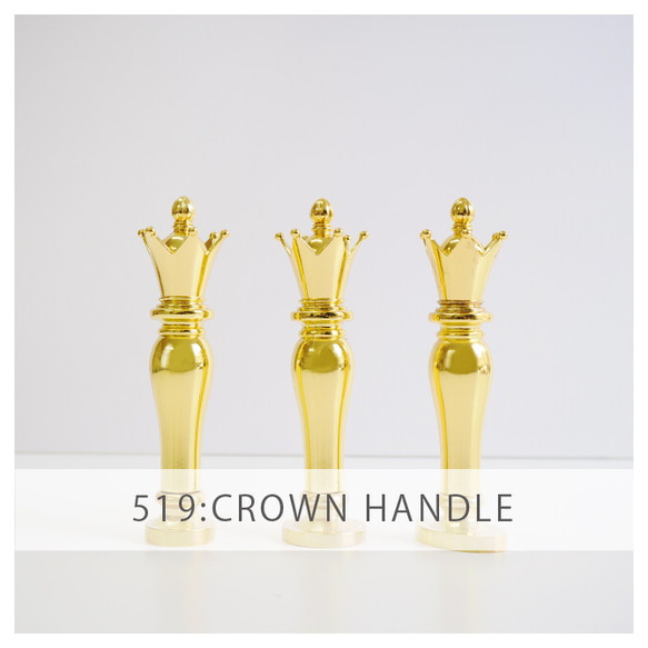 【HANDLE】METALIC HANDLE【919：CROWN】 はんこ・スタンプ シーリングワックス専門店FooRow 通販 ...