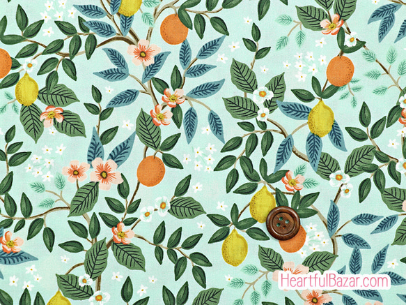 USAコットン(110×50) COTTON+STEEL BRAMBLE シトラスグローブ ミント 生地 ハートフルバザール 通販 ...