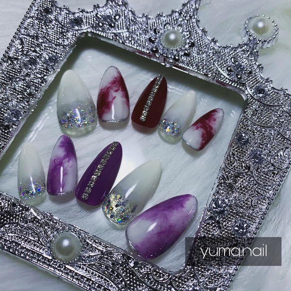 ギャルネイルチップ ネイルチップ（つけ爪） yuma. 通販 15211786｜Creema(クリーマ)