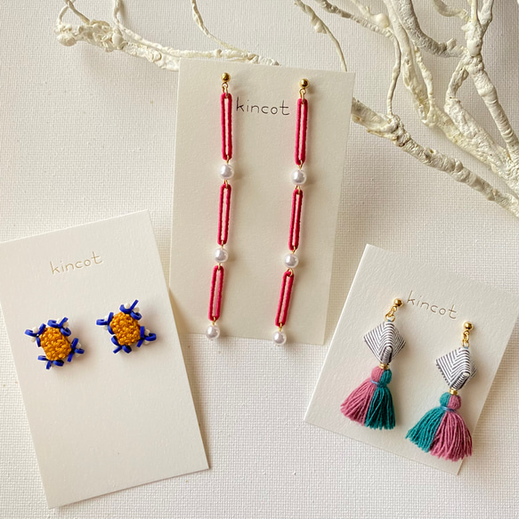 【Creema限定】ピアス3点セット 福袋【J】 ピアス（スタッド・一粒） kincot 通販 15214667｜Creema(クリーマ)