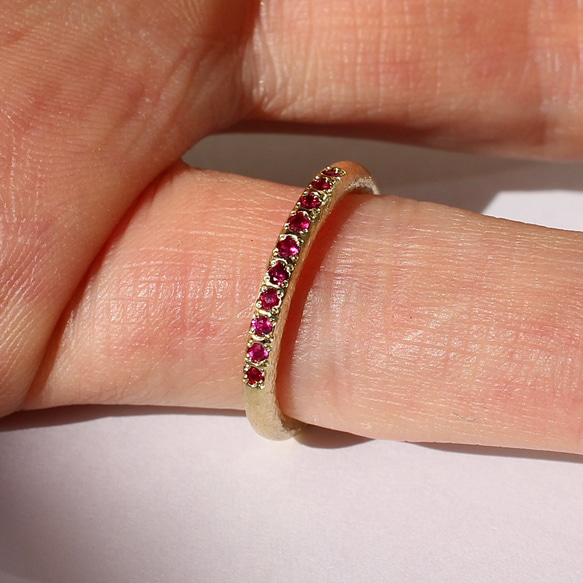 Paik ruby ring / K10, K18, PT900 指輪・リング _r_a_z_a_ 通販 15215635｜Creema(クリーマ)