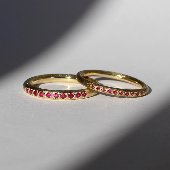 Paik ruby ring / K10, K18, PT900 指輪・リング _r_a_z_a_ 通販 15215635｜Creema(クリーマ)