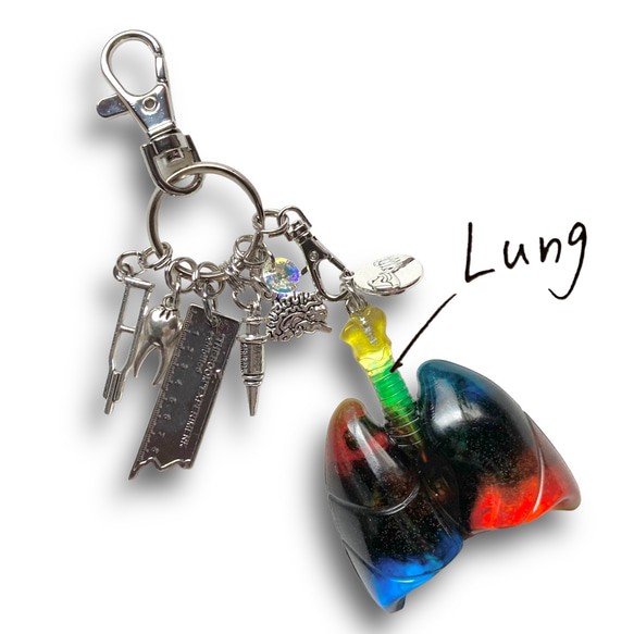 "Lung" ジャラジャラ キーホルダー 【3種類】 その他アクセサリー Welcome, aliens 通販｜Creema(クリーマ)