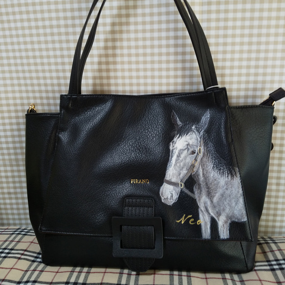HO-7 こちらはオーダーで馬をお描きしました 2wayバッグ CECIL 通販｜Creema(クリーマ) 15241753
