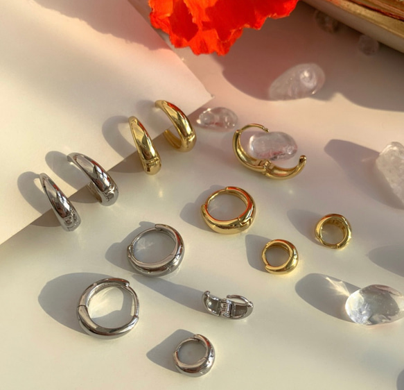 S925 ピアス ピアス（フープ） aims 通販 15249397｜Creema(クリーマ)