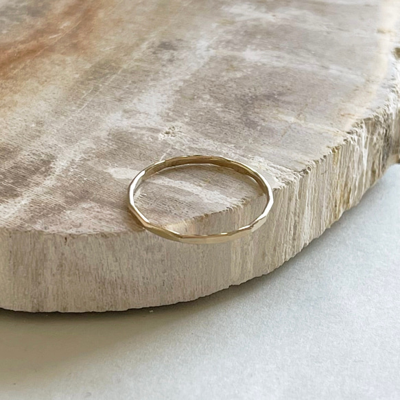 Flat ring（14KGF） 指輪・リング Roux 通販 15260831｜Creema(クリーマ)