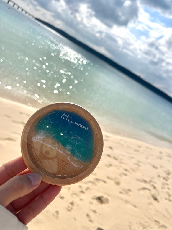 オーシャンコースター（ラウンド） 樹脂・レジン NENE 通販｜Creema(クリーマ) 15262600