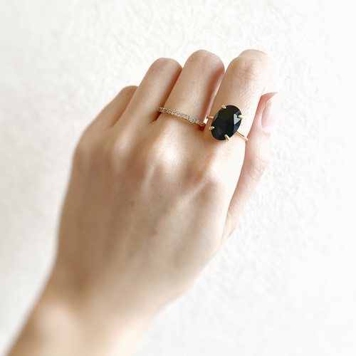 JORIE】漆黒のブラックオニキス 8月誕生石 (フリーサイズ、固定 JORIE】漆黒のブラックオニキス 8月誕生石 (フリーサイズ、固定