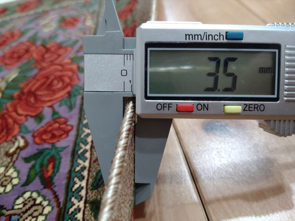 ペルシャ絨毯クム産シルク 薔薇 タバタバイ工房 玄関マット 93x60cm AD7013 カーペット・絨毯・ラグ・マット オリエンタルラグファクトリー自由が丘 通販 15281120 ...