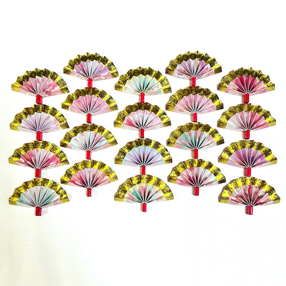 ミニ扇 扇子 20個セット 桜 その他ラッピング用品 DOLL 通販｜Creema(クリーマ) 15284307
