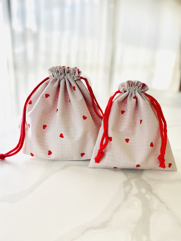 【要在庫確認！】ハート×チェック ランチセット 弁当袋 atelier coco 通販｜Creema(クリーマ) 15294359