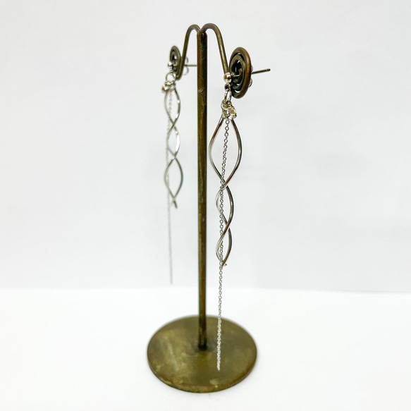 細さシンプルチェーンピアス ピアス（スタッド・一粒） ChouChou 通販 15294360｜Creema(クリーマ)