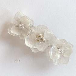 再販【rie.t】本物の紫陽花バレッタ バレッタ rie.t 通販｜Creema(クリーマ) 15300391