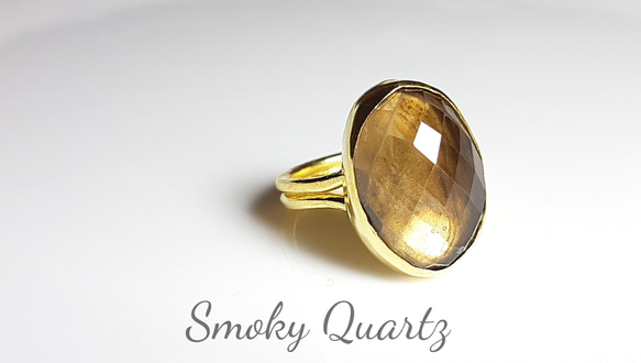 最新作☆『スモーキークォーツ』の世界でひとつの天然石リング 指輪・リング Beobijou&RengaRenk 通販｜Creema(クリーマ ...