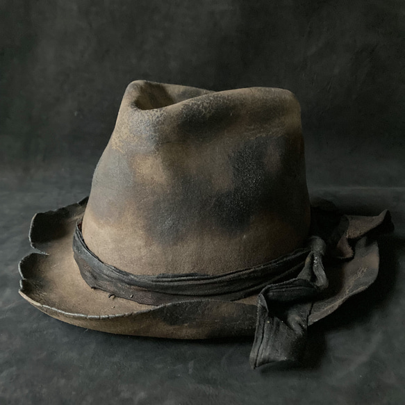 【triangles hat 】Puzzle brown hat ハット triangles hat 通販｜Creema(クリーマ)
