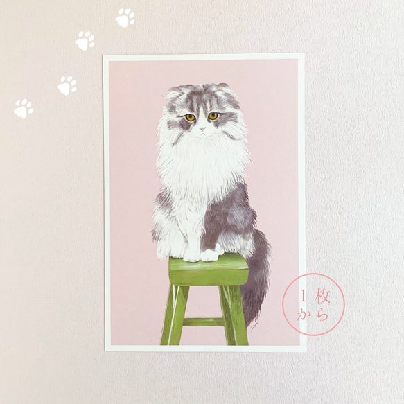 おすわり猫のポストカード ポストカード うさ香 通販 15306188｜Creema(クリーマ)