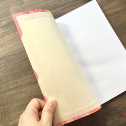 型染 A5和綴じノート 鶴に花PK ノート 型華 通販 15306348｜Creema(クリーマ)