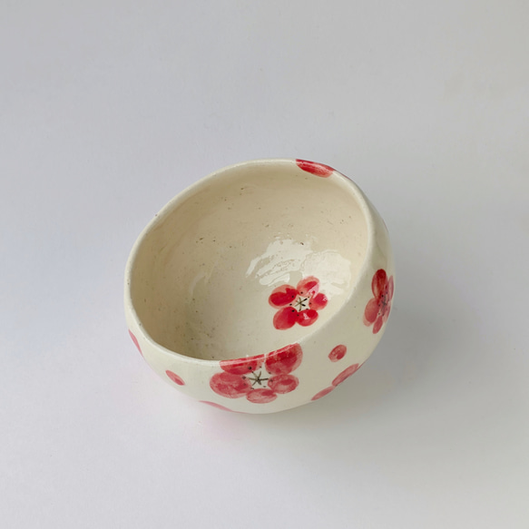 ご飯茶碗 梅 手びねり 小さめ A 茶碗・めし碗 しののめラボ 通販 15309516｜Creema(クリーマ)