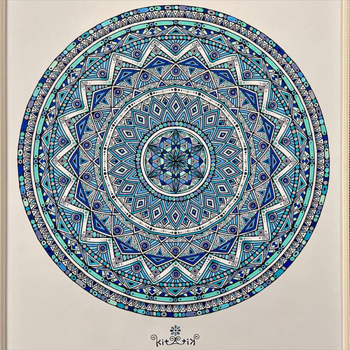 曼荼羅アート【Sui】 絵画 kitatik 通販 15322514|Creema(クリーマ) 曼荼羅アート【Sui】 絵画 kitatik 通販 15322514|Creema(クリーマ)