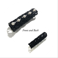 【再販】帯締め 丸ぐけ 黒無地と鹿の子絞り 帯留め パールと黒ビーズ編み 帯留め まいきちきもの 通販 15325894｜Creema(クリーマ)