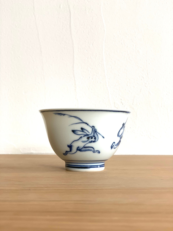 【京焼・清水焼】京都 水野春陽窯 染付 鳥獣戯画 汲み出し 湯呑み 水野春陽窯 通販 15326902｜Creema(クリーマ)