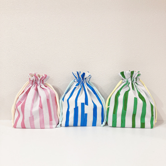カラフル♡*:. おしゃれな巾着袋⭐︎コップ袋 巾着袋 oshu_8 通販｜Creema(クリーマ) 15326952