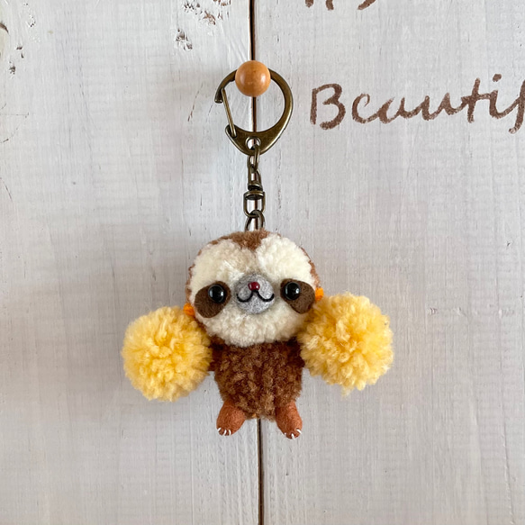 あなたを応援！！ チアリーダーなナマケモノさん♪ ぬいぐるみ ぼんぼん♪こもの 通販｜Creema(クリーマ) 15332166