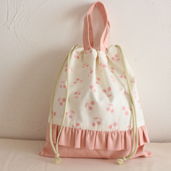 【受注製作】入園入学2025 さくらんぼ×シャーベットピンク 入園入学3点セット♪ レッスンバッグ sakusora 通販 15332174 ...