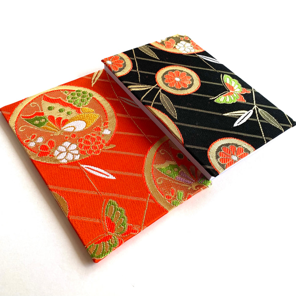 金襴織物御朱印帳 B6 大判サイズ 『蝶花』 2冊限定作品 金襴生地 桐生金襴 金襴御朱印帳 桐生織物 手帳 織物御朱印帳OKO 通販 ...