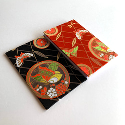 金襴織物御朱印帳 B6 大判サイズ 『蝶花』 2冊限定作品 金襴生地 桐生金襴 金襴御朱印帳 桐生織物 手帳 織物御朱印帳OKO 通販 ...