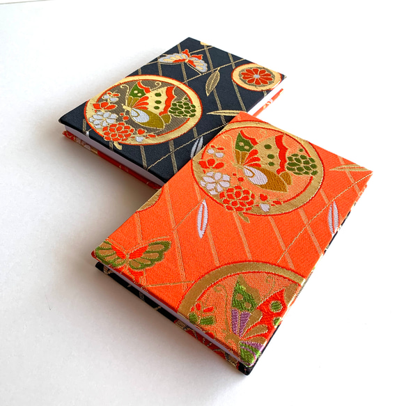 金襴織物御朱印帳 B6 大判サイズ 『蝶花』 2冊限定作品 金襴生地 桐生金襴 金襴御朱印帳 桐生織物 手帳 織物御朱印帳OKO 通販 ...
