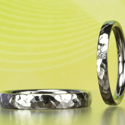 クラフト感が魅力 手彫りのテクスチュアの結婚指輪MG-020 指輪・リング SevenDreams 通販｜Creema(クリーマ)