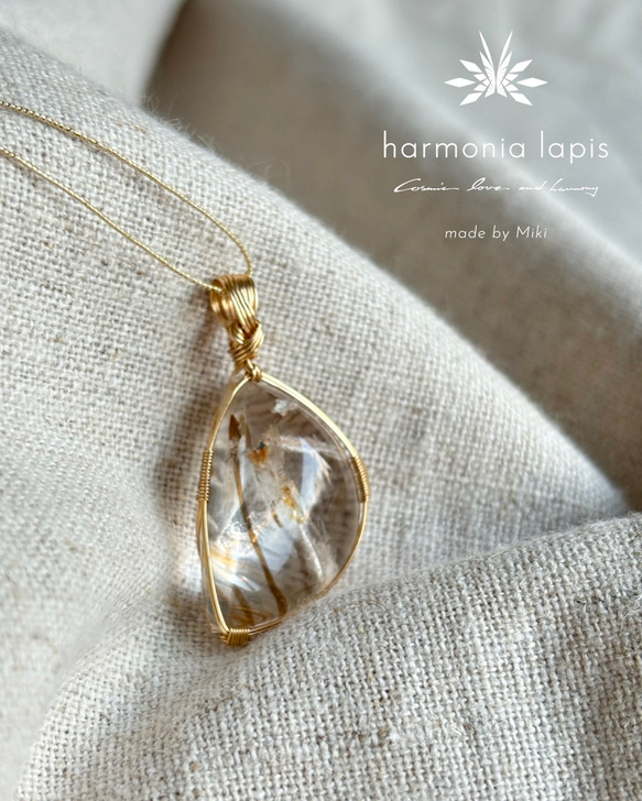 ルチルクォーツの女神巻き®︎【超美ルース】【天然石ペンダントトップ】「Illuminate your heart」 ペンダントトップ ...