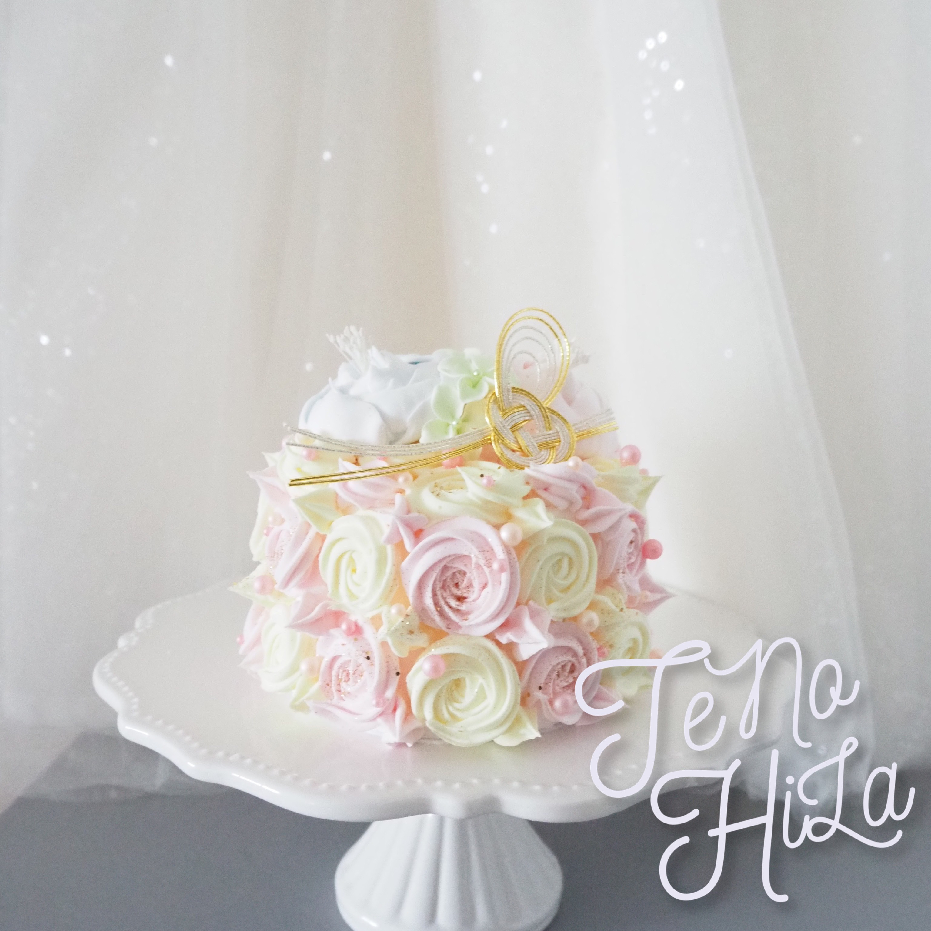 即日発送】クレイケーキ Hina ケーキトッパー Tenohila@粘土の 即日発送】クレイケーキ Hina ケーキトッパー Tenohila@粘土の
