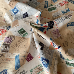 新柄入荷！『Moda モダ BON VOYAGE 濃いめベージュ』～50㎝単位でカット～ 生地 Blanc de Roi 通販 ...