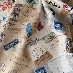 新柄入荷！『Moda モダ BON VOYAGE 濃いめベージュ』～50㎝単位でカット～ 生地 Blanc de Roi 通販 ...