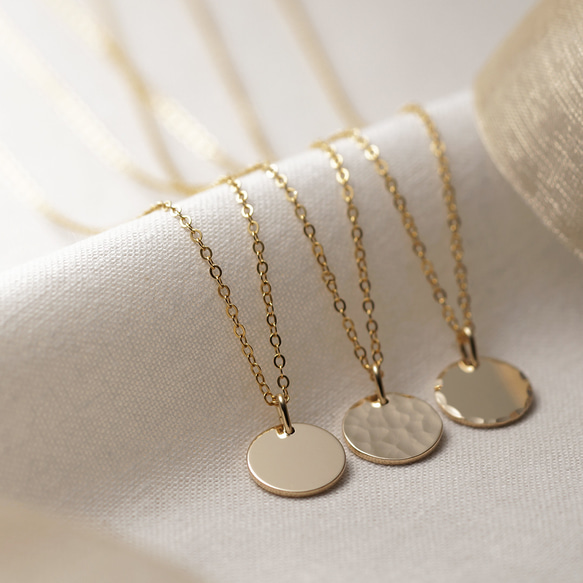 ディスク ネックレス [ 14kgf / Silver925 ] 10mm コインネックレス ★送料無料★ ネックレス・ペンダント PETTYS 通販 15404434｜Creema(クリーマ)