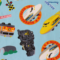 きんちゃく・大サイズ『新幹線モチーフ』gu4140【送料無料】 体操服袋 入園入学 体操服袋・お着替え袋 いちごの花 ichigonohana ...