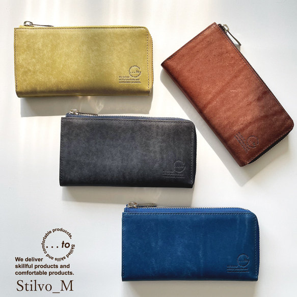 to®・Stilvo_M】イタリア革使用・大きく開いて出し入れ快適「手のひら長財布」・全4色・ 長財布 Studio Y Creation ...