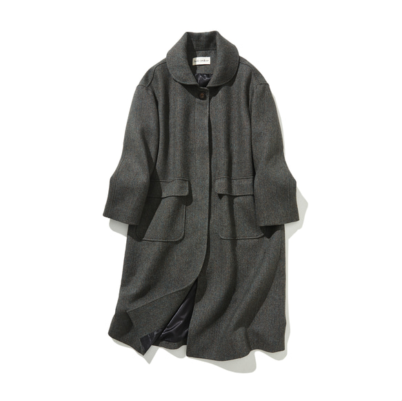ウール100％ カジュアル過ぎず大人めに着こなせる ロングコート ウールコート230102-1 コート fall-in&co(talent) 通販 15424238｜Creema(クリーマ)