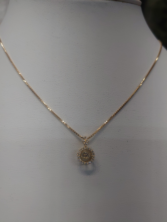 k18ゆれるダイヤネックレス ネックレス・ペンダント JC工房 通販 15443019｜Creema(クリーマ)