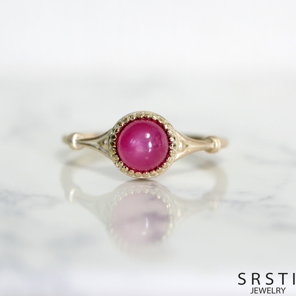 スタールビーK10ゴールドクラシカルリング（マット仕上げ） 指輪・リング SRSTI 通販 15443409｜Creema(クリーマ)