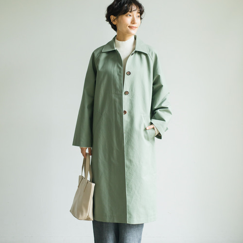 立ち姿すっきり美しく ツイル スプリングワークコート ロング 立ち姿すっきり美しく ツイル スプリングワークコート ロング