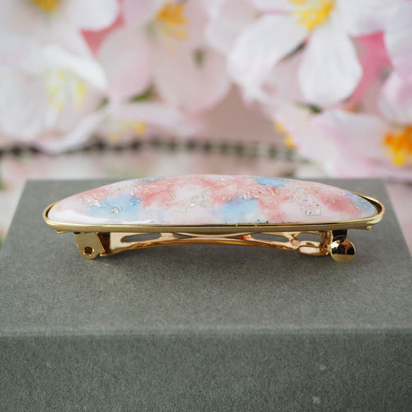 七宝焼 春景バレッタ~Sakura~ バレッタ mio min mio 通販 15456762｜Creema(クリーマ) ハンドメイド・手作り ...