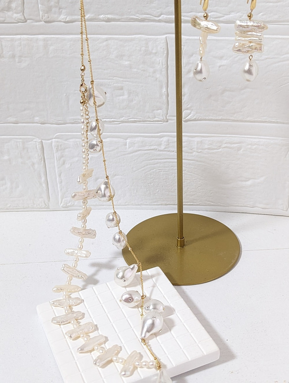 半額以下お値下げ淡水レクタングルパールとバロックパールのネックレス ネックレス・ペンダント Yoko Shine 通販 15458473 ...