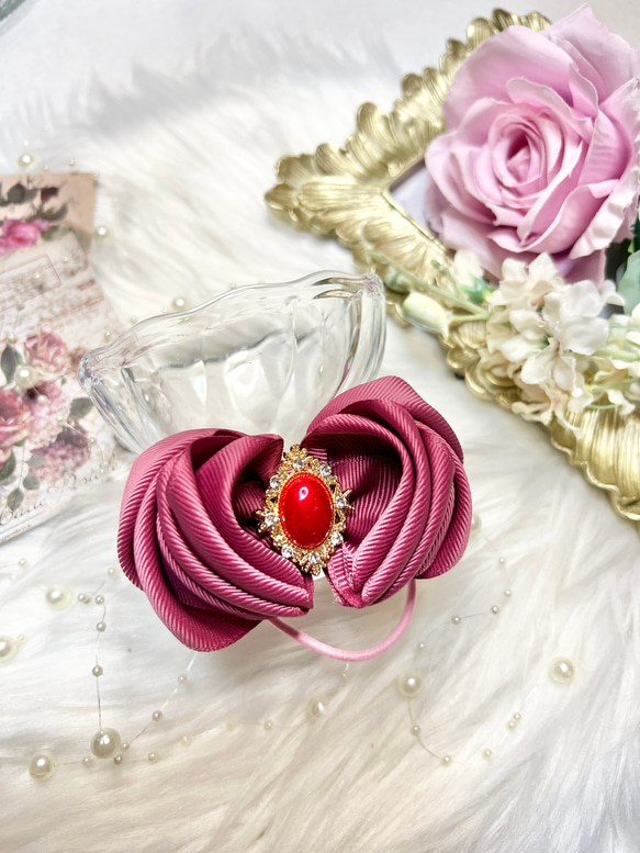 SALE No.800 オリジナルデザインリボンヘアゴム ヘアゴム Rena 通販｜Creema(クリーマ) 15474858