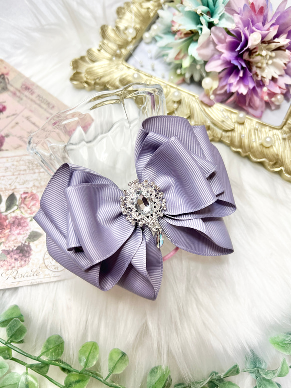 No.852 オリジナルデザインリボンヘアゴム ヘアゴム Rena 通販｜Creema(クリーマ) 15475763