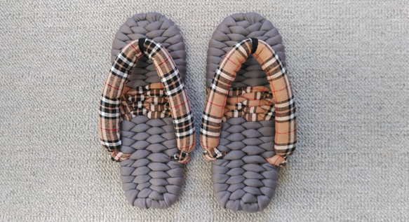 サイズ25㎝の丈夫な男性用高級ファッション布ぞうりです。 スリッパ・ルームシューズ ごっちゃん 通販 15485097｜Creema(クリーマ)